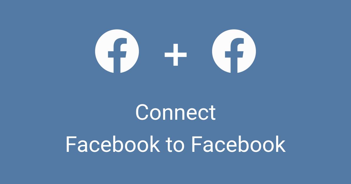 Connect Facebook to Facebook
