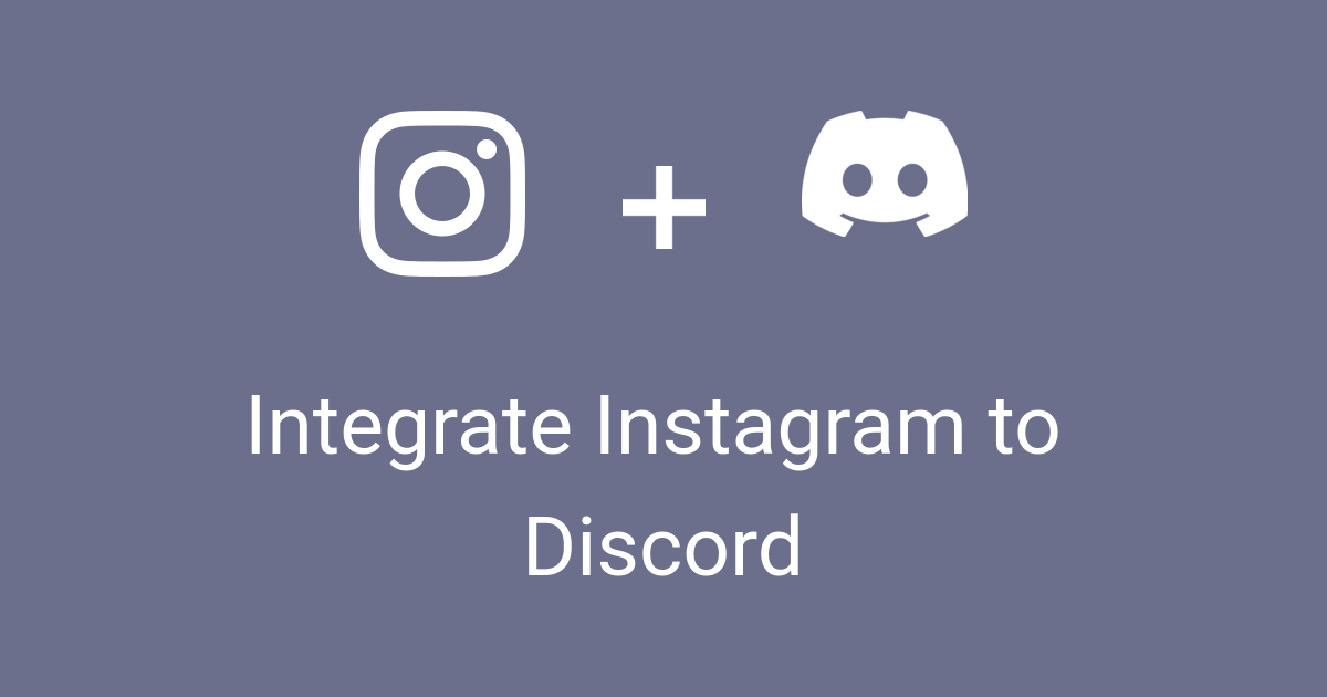 Integrate Instagram photos to Discord
